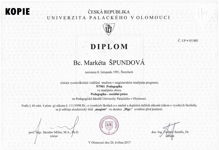 O mně :: marketa.spundova